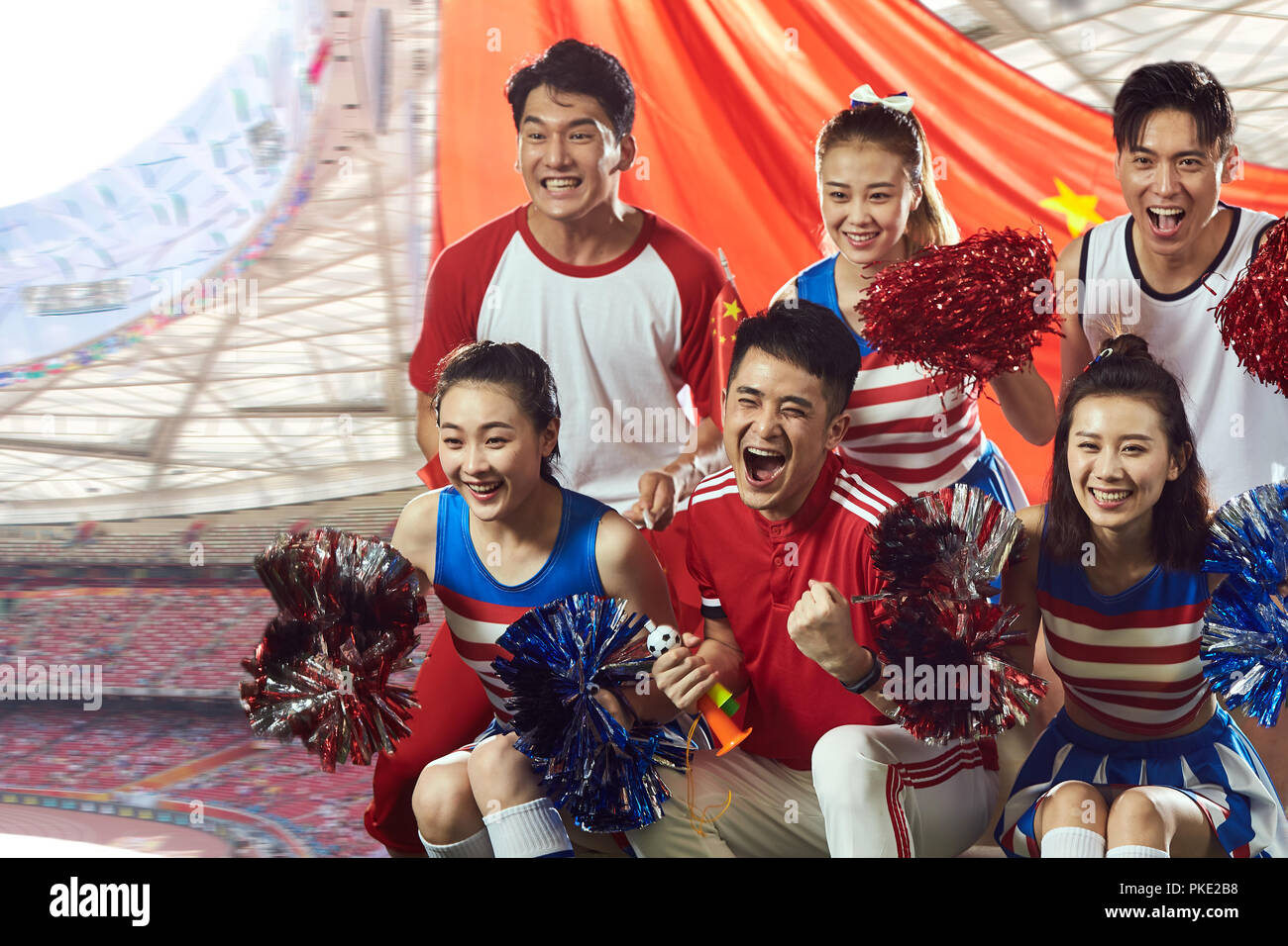 The young fans Stock Photo - Alamy