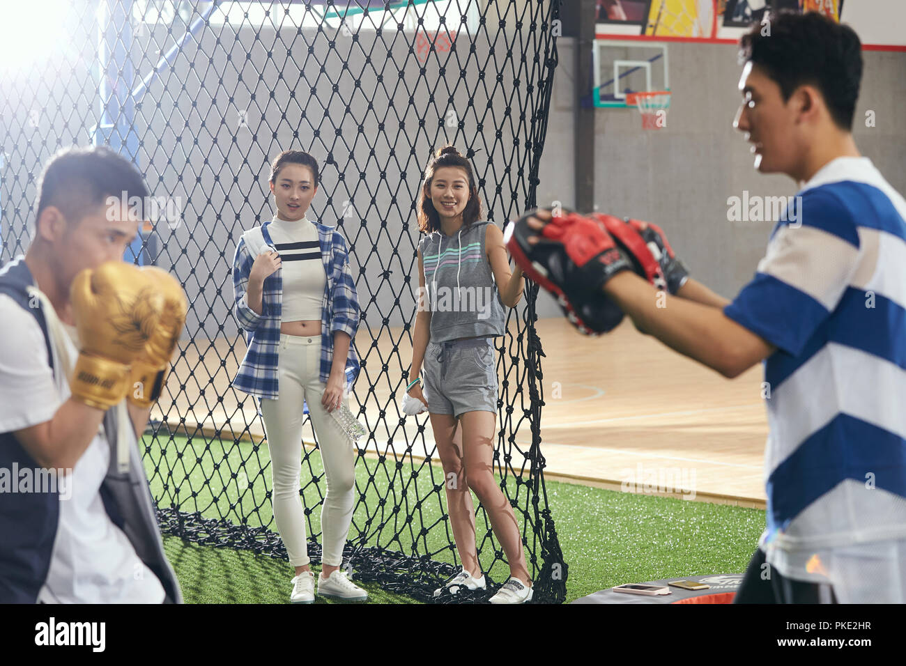 Young boxing fan hi-res stock photography and images - Alamy