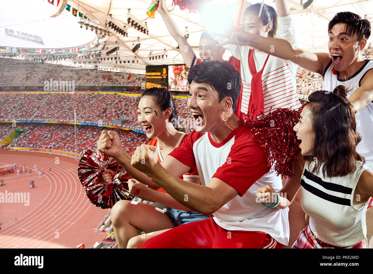 The young fans Stock Photo - Alamy