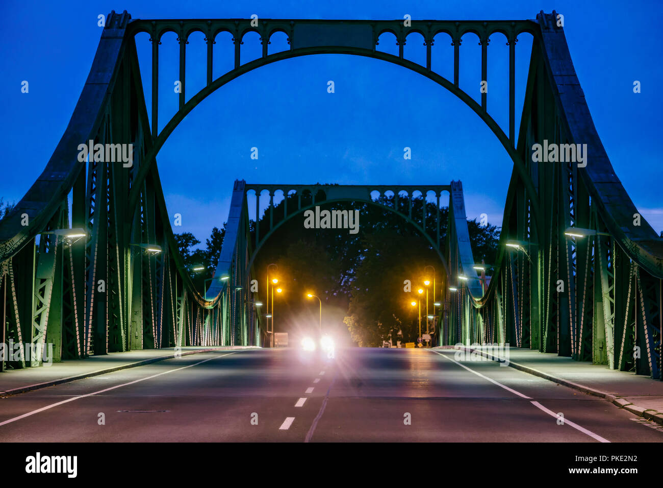 Berlin Germany Glienicke Bridge Stock Photos & Berlin Germany Glienicke ...