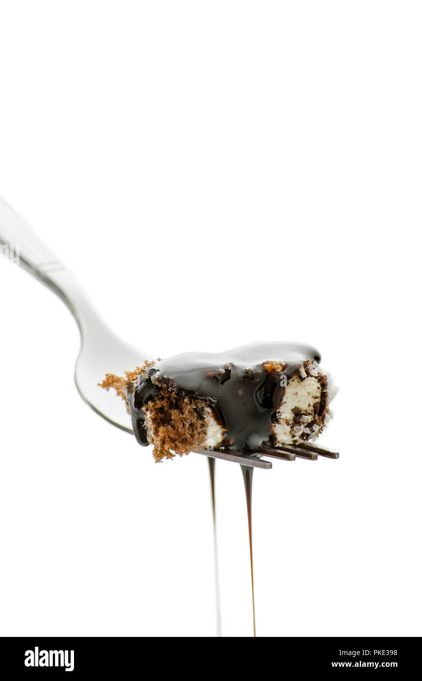 One piece chocolate cake fork hi-res stock photography and images - Alamy