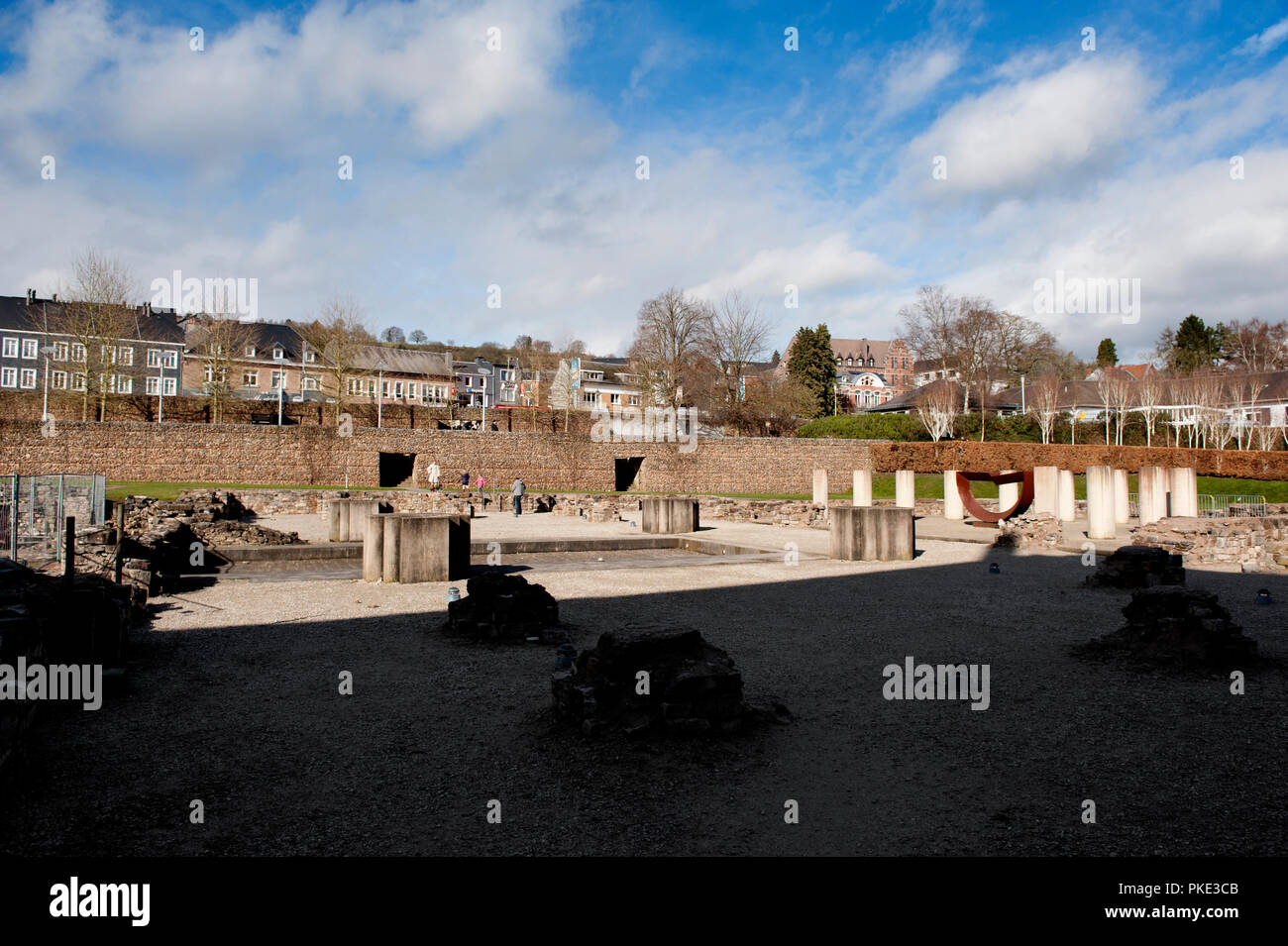 The foundations of the abbey church of the Abbey of the Prince-Bishops ...