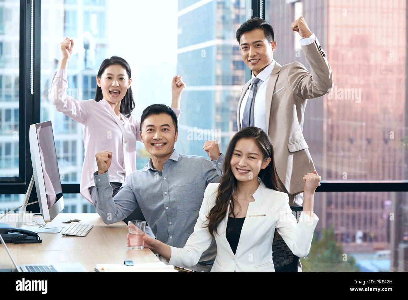 Business team in the office Stock Photo - Alamy