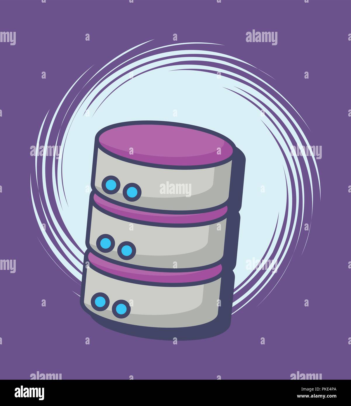 data server over purple background, colorful design. vector ...