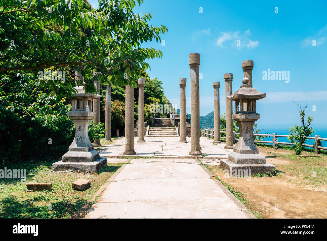 Jinguashi Shrine in Jinguashi, Taiwan Stock Photo - Alamy