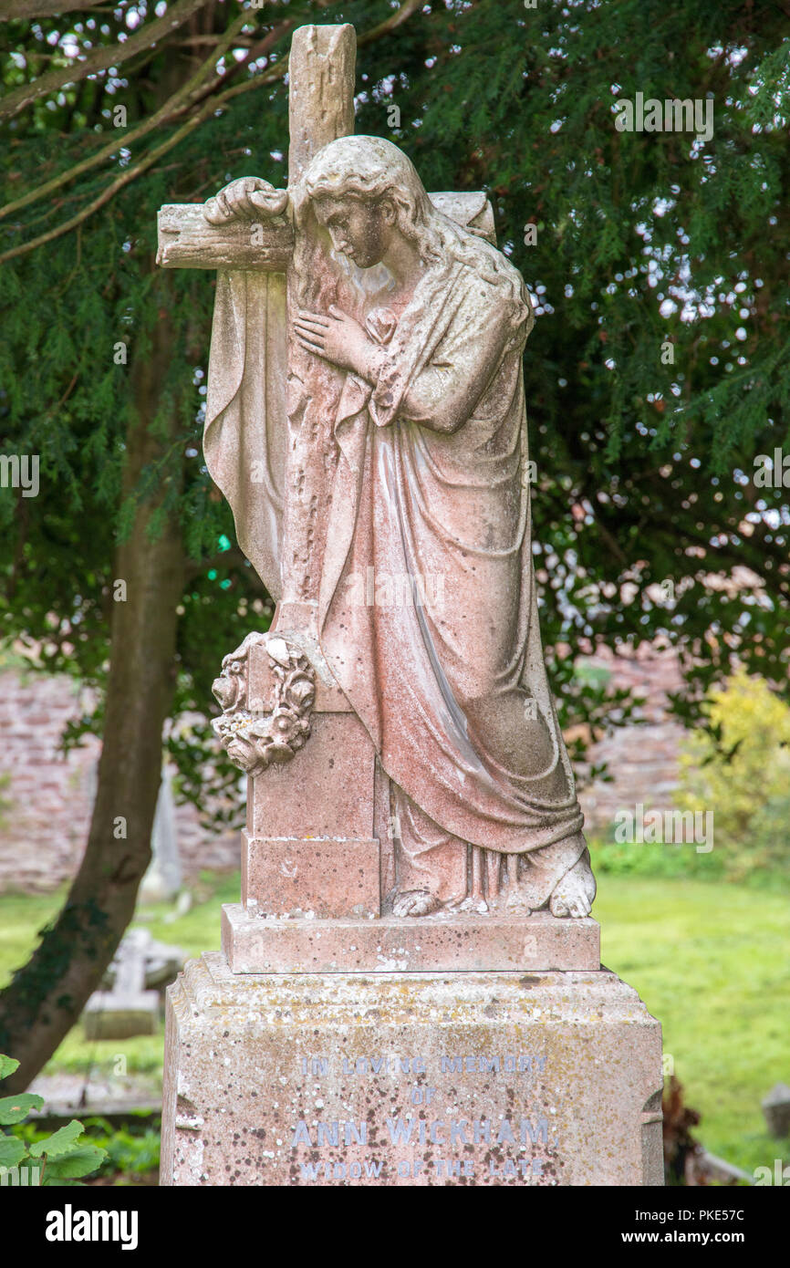 Grave and Monument of Ann Wickham 1893 of the Parish Church of St Mary ...