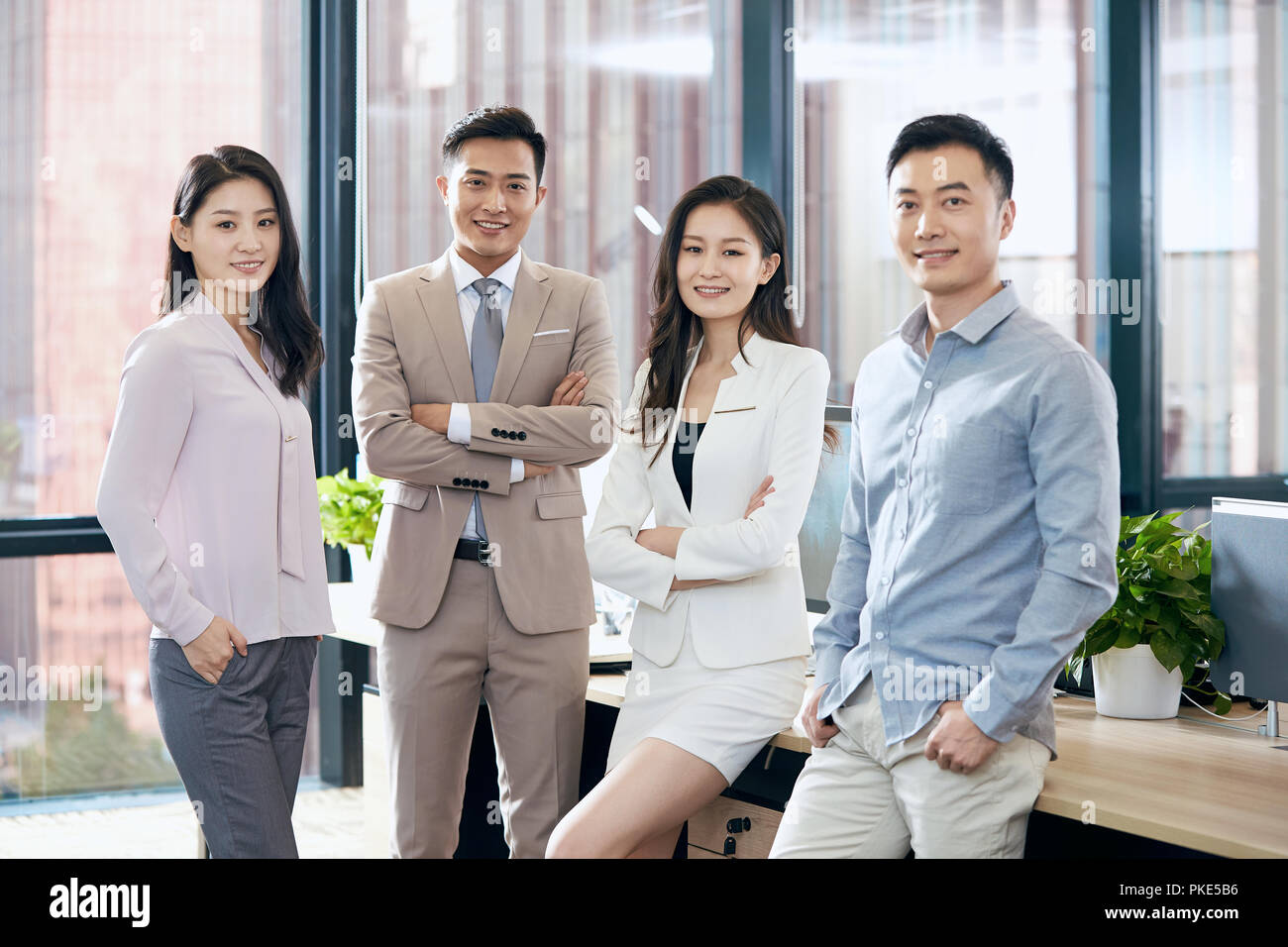 Business team in the office Stock Photo - Alamy