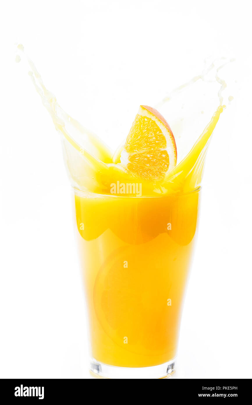 Close up pouring fruit juice Cut Out Stock Images & Pictures - Alamy