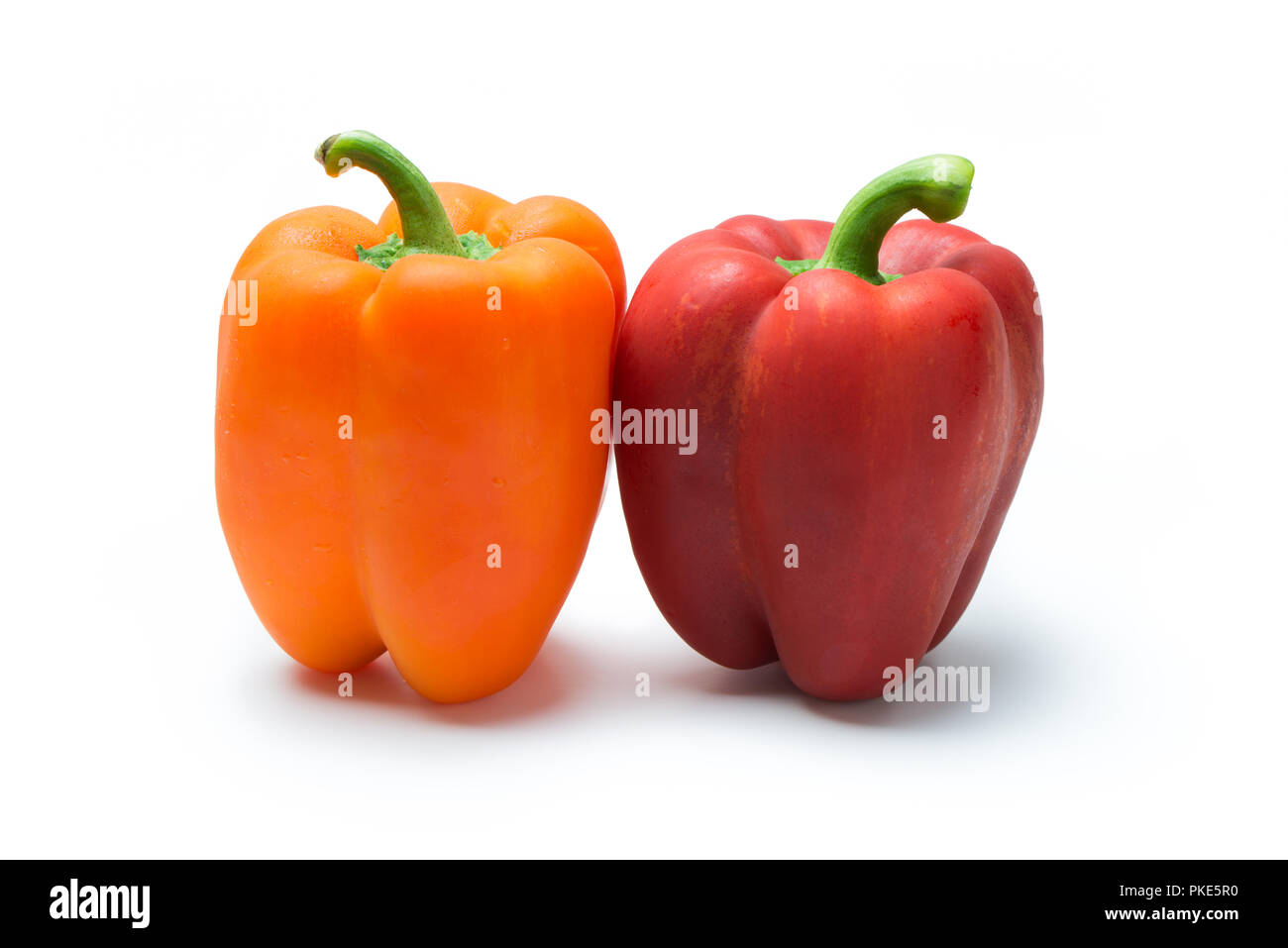 Orange and yellow pepper Cut Out Stock Images & Pictures - Alamy