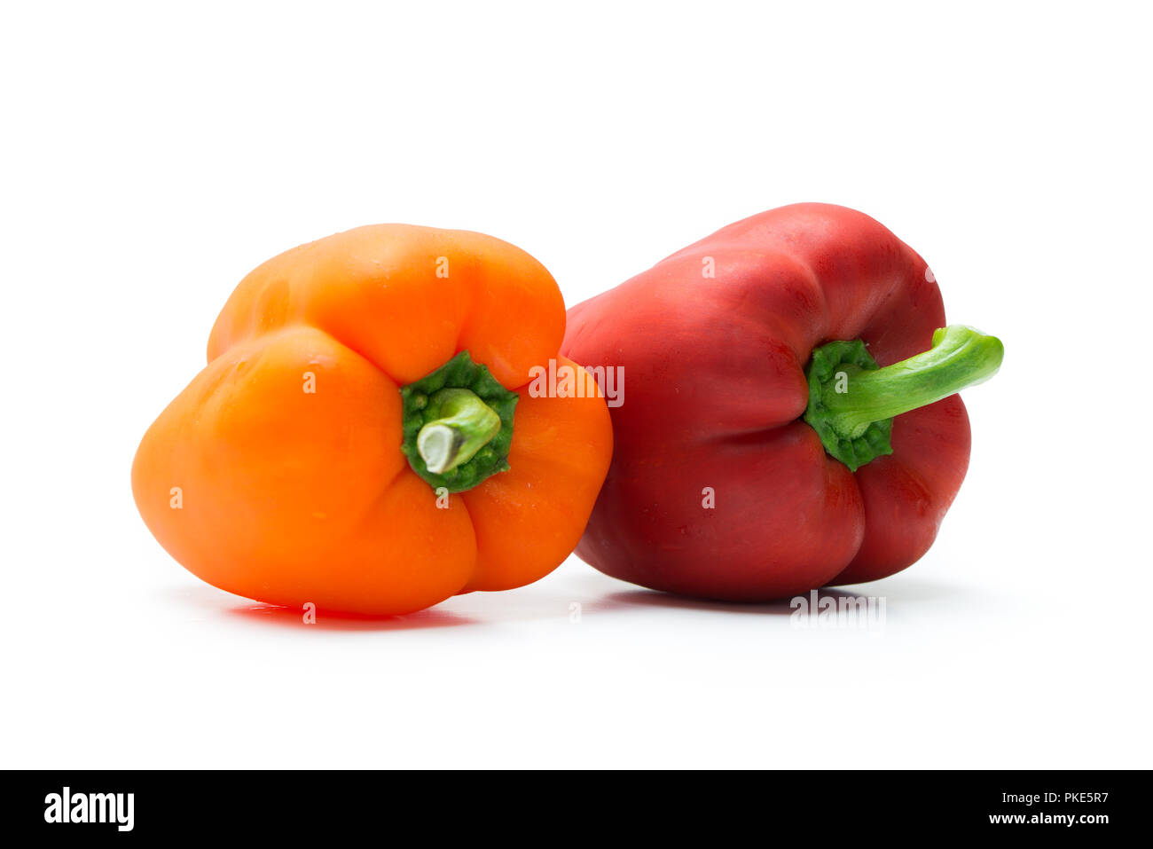 Orange and yellow pepper Cut Out Stock Images & Pictures - Alamy