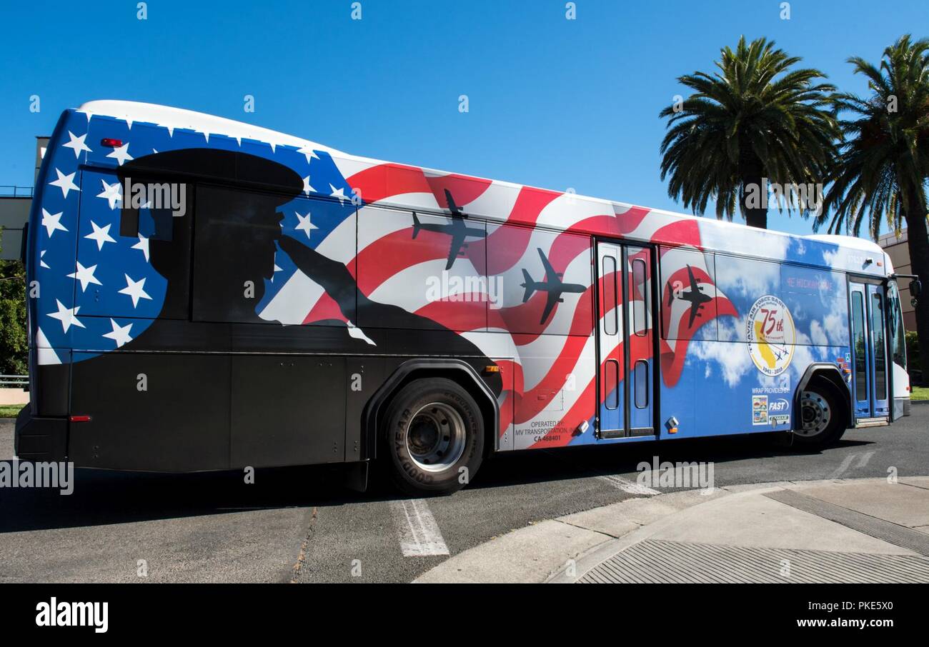 A Fairfield and Suisun Transit public bus outfitted with the 75th ...