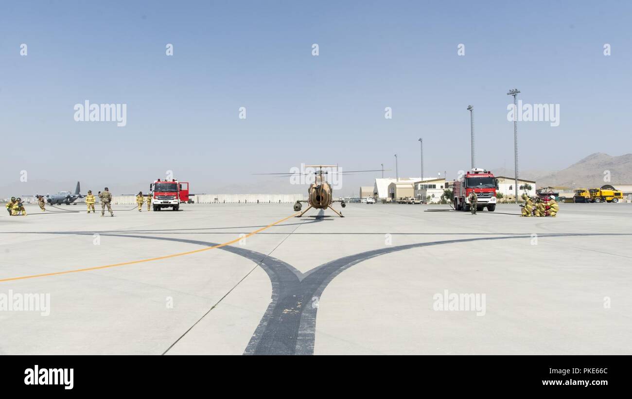 KABUL, Afghanistan (July 25, 2018) -- The Afghan Air Force Fire ...