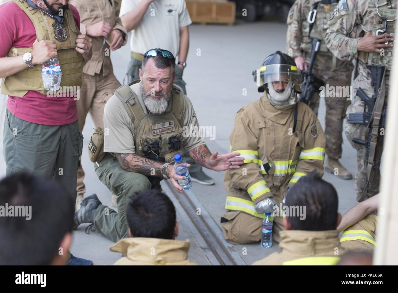 KABU, Afghanistan (July 25, 2018) -- Joe Frugé, Train, Advise and Assist Command–Air firefighter ...