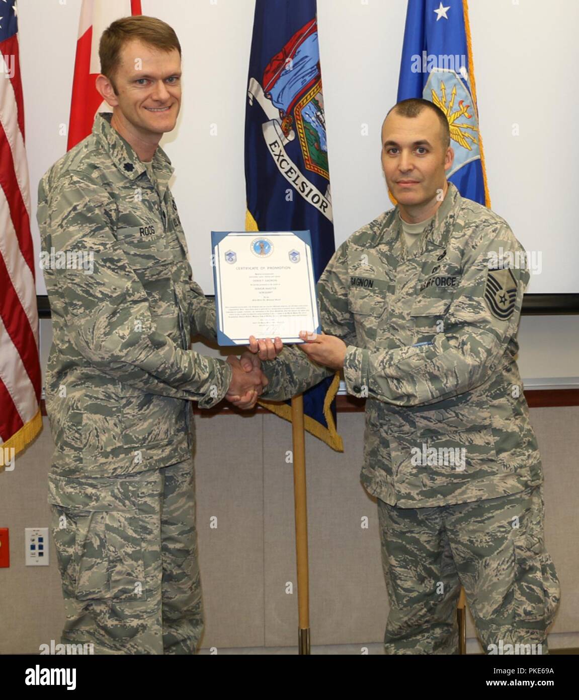 Gagnon promoted to senior master sgt hi-res stock photography and ...