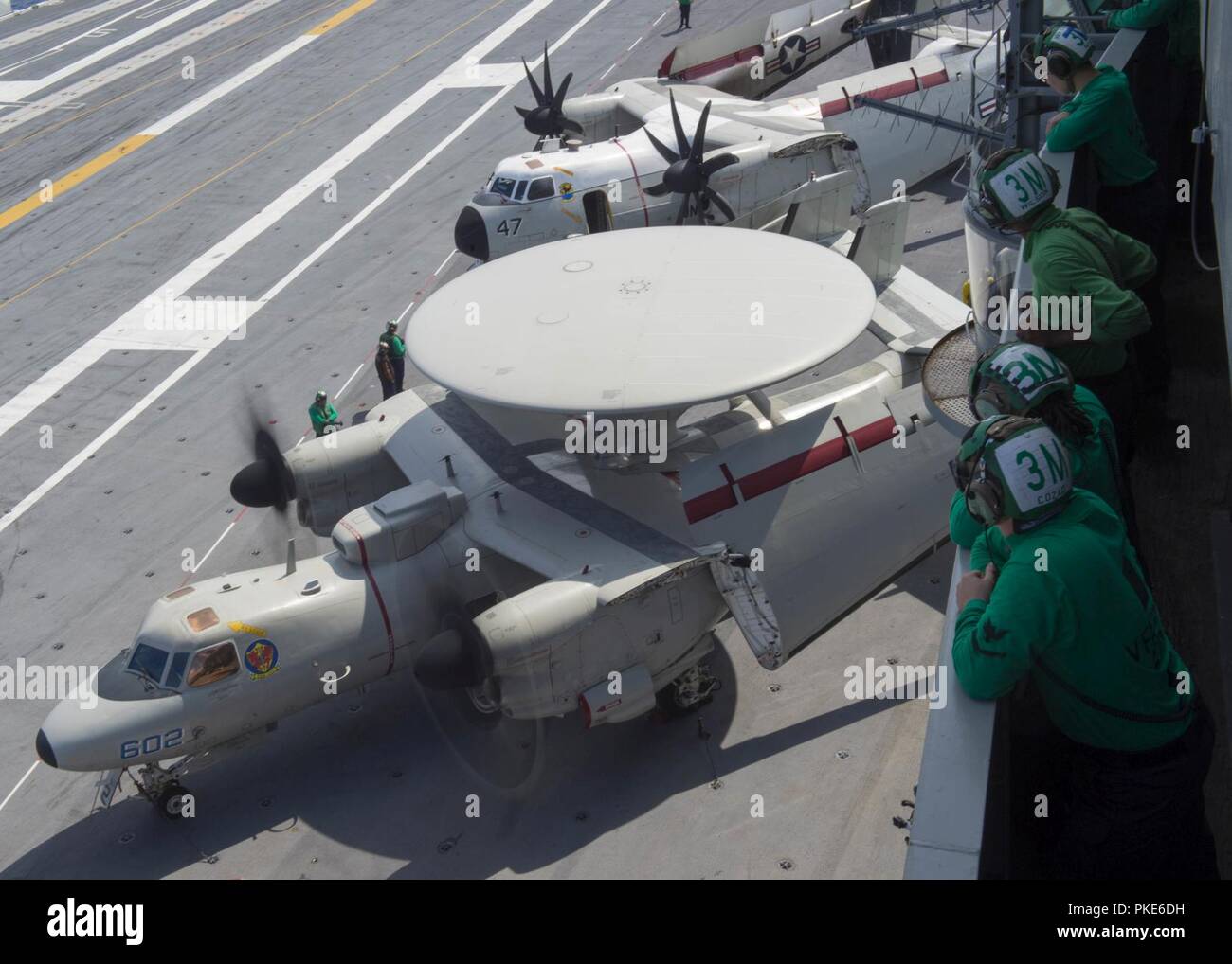 ATLANTIC OCEAN (July 25, 2018) An E-2D Hawkeye assigned to the ...