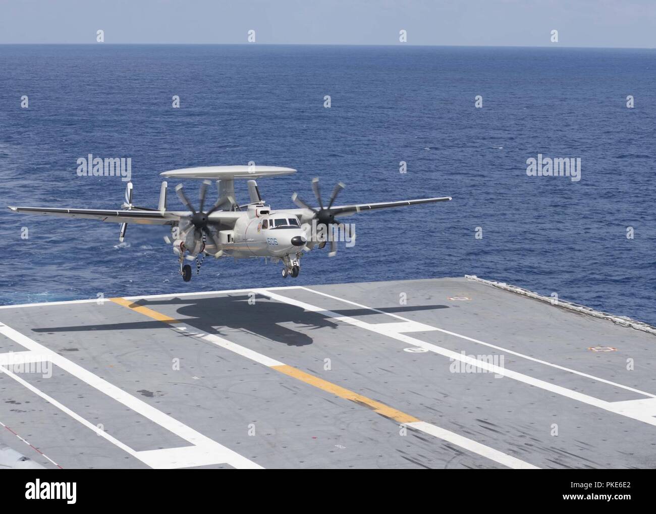 ATLANTIC OCEAN (July 25, 2018) An E-2D Hawkeye assigned to the ...