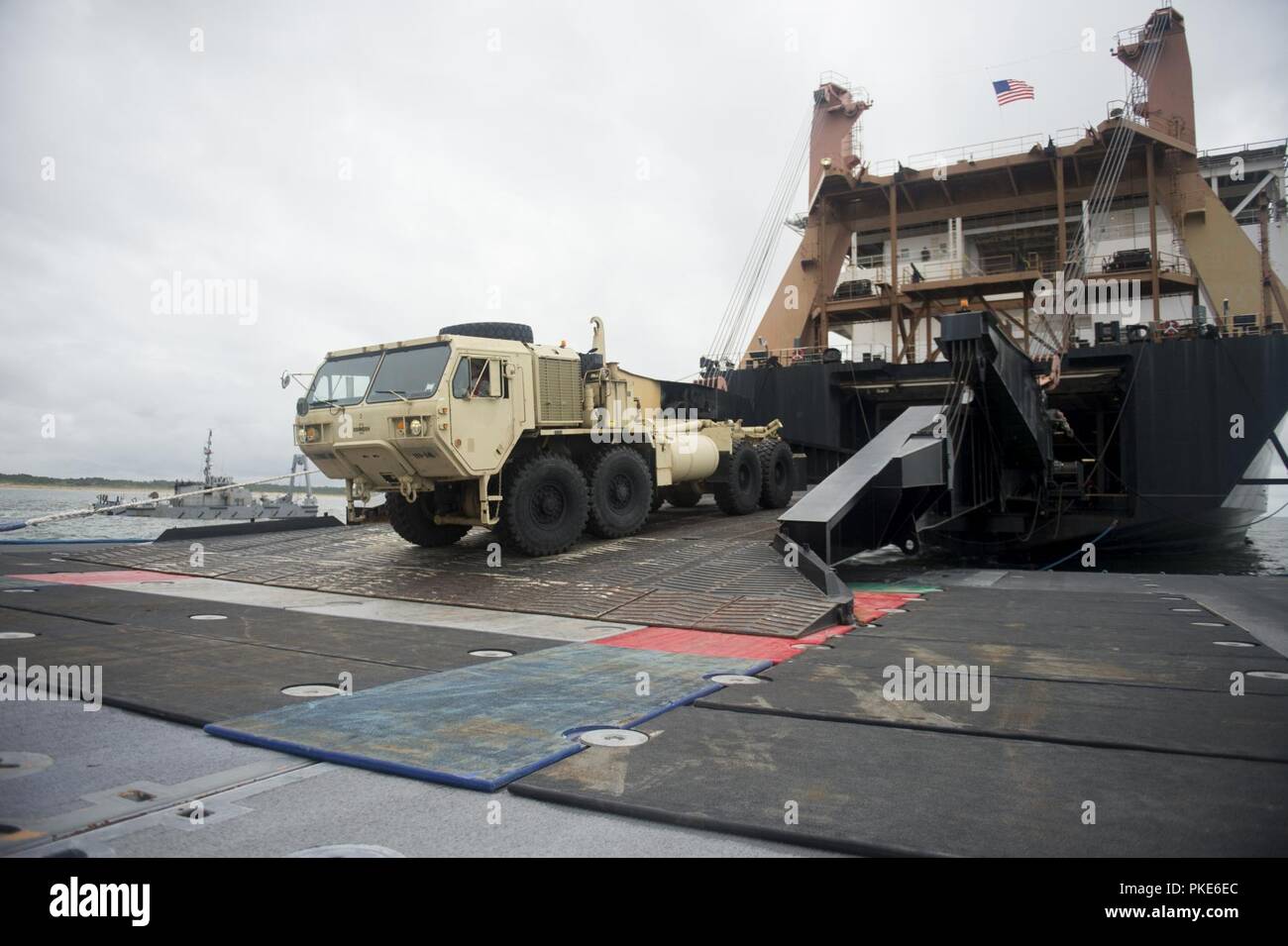 VIRGINIA BEACH, Va. An U.S. Army Heavy Expanded Mobility Tactical Truck ...