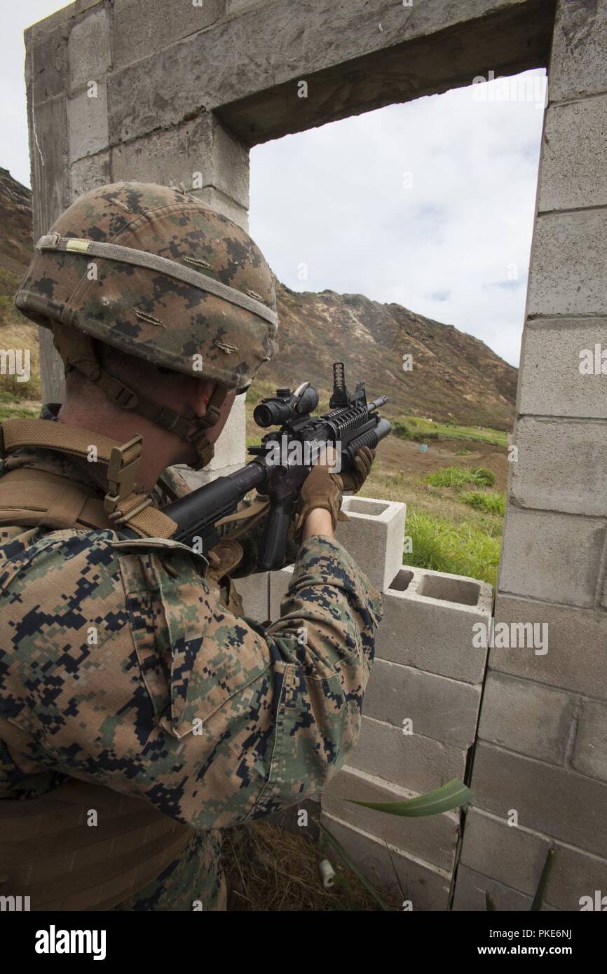 A U.S. Marines with 3rd Battalion, 3rd Marine Regiment, III Marine ...