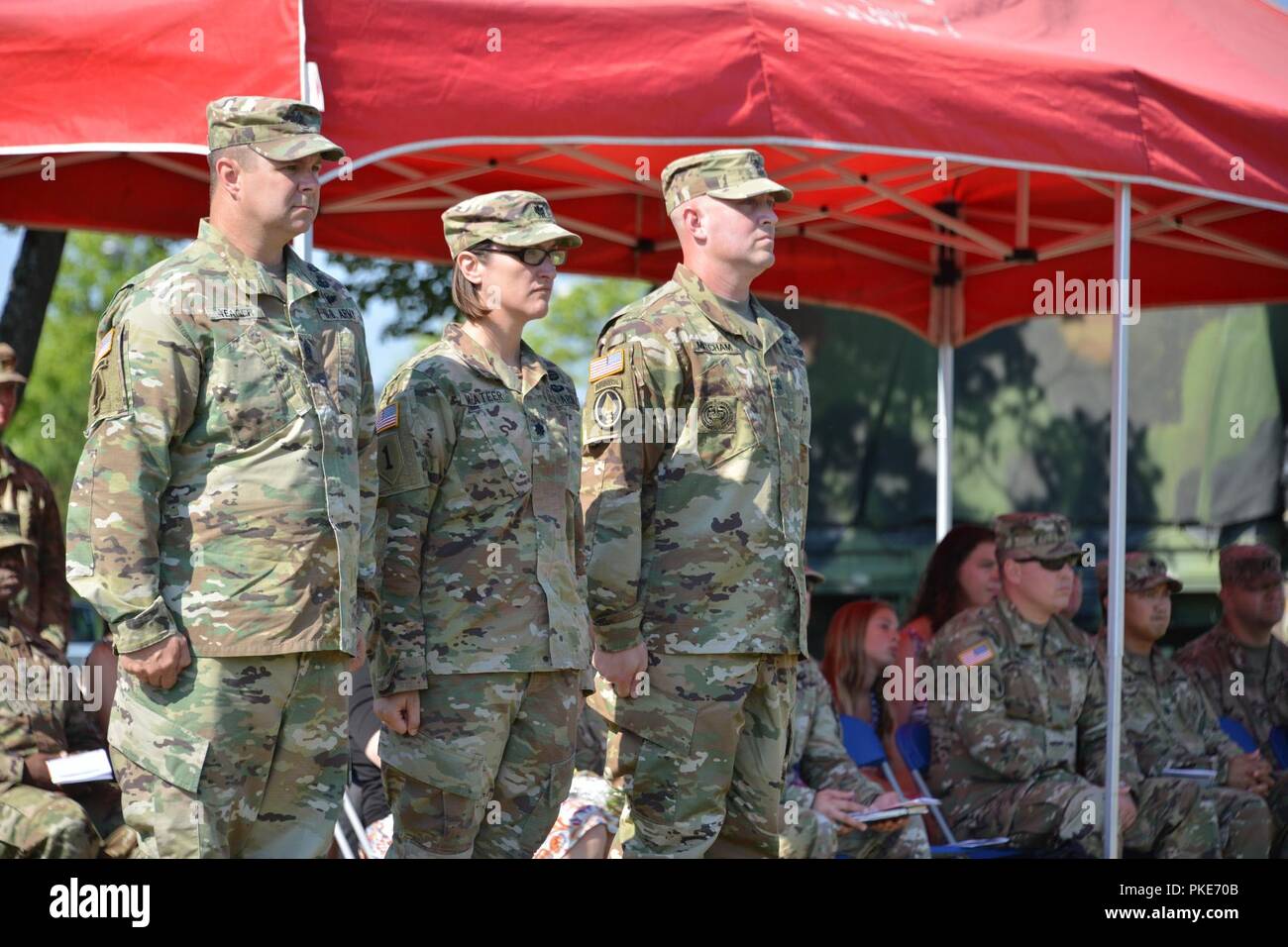 From left to right, the 44th Expeditionary Signal Battalion (44th ESB ...