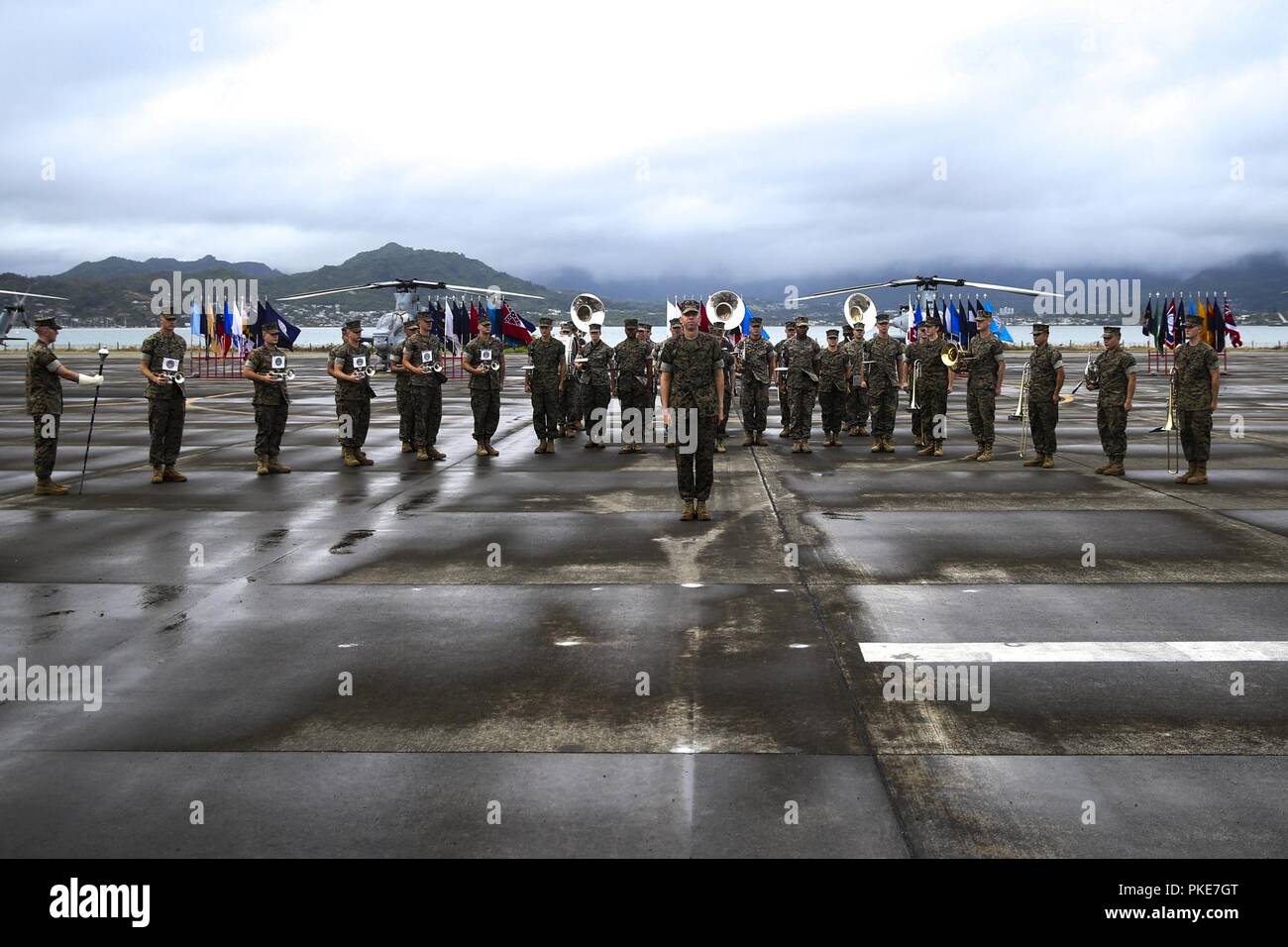U S Marines With The Marine Corps Forces Pacific Band Perform As Part