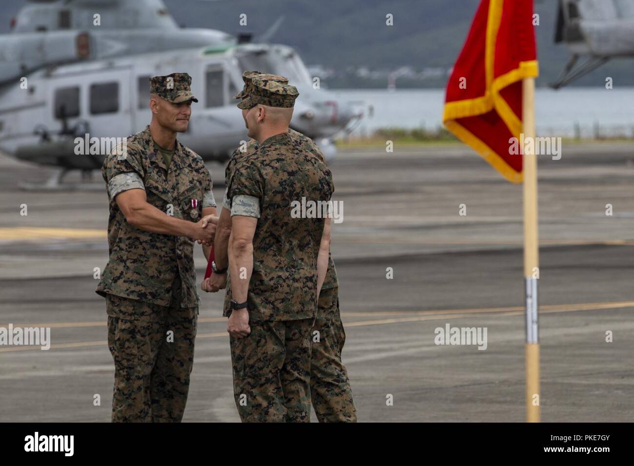 U.S. Marine Corps Lt. Col. Frank Mikoski, commanding officer, Marine ...