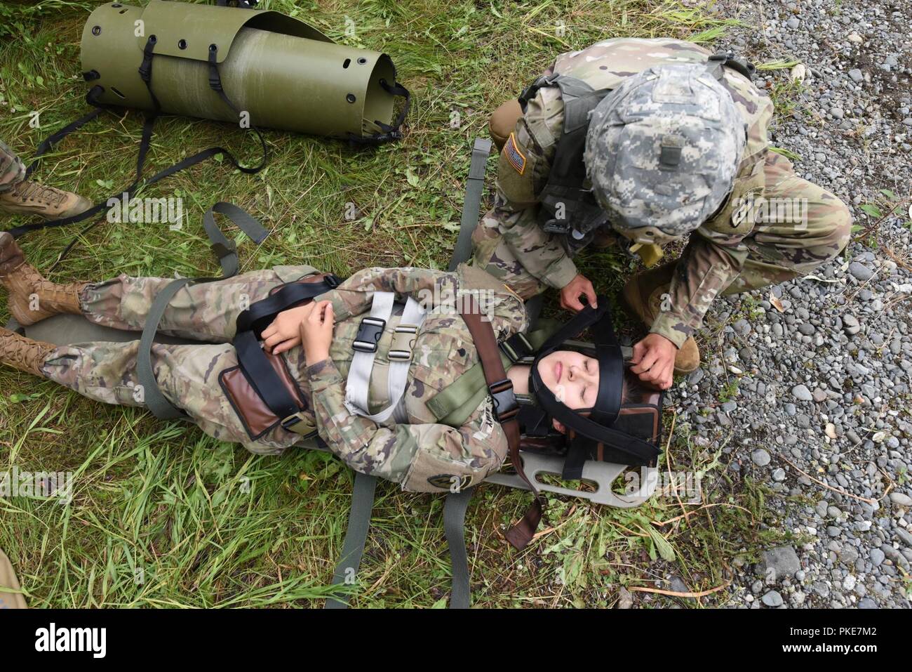 U.S. Army Spc. Inook Cho from Charlie Company, 725th Brigade Support ...
