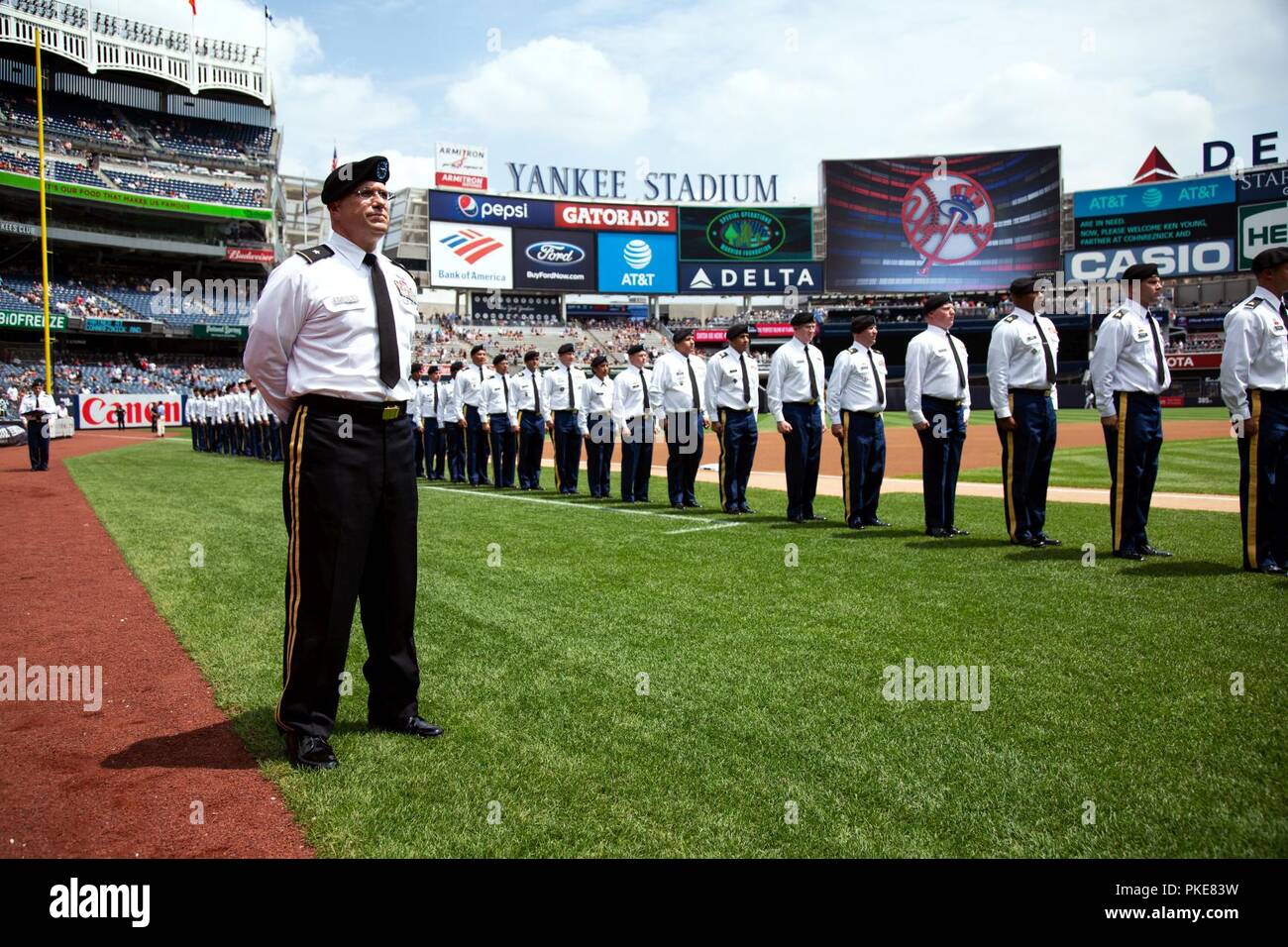 Brigadier General John P. Lawlor Jr. at the Mass Reenlistment held by ...