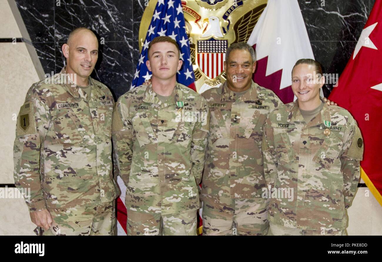 U.S. Army Lt. Gen. Michael X. Garrett, U.S. Army Central commander, and ...