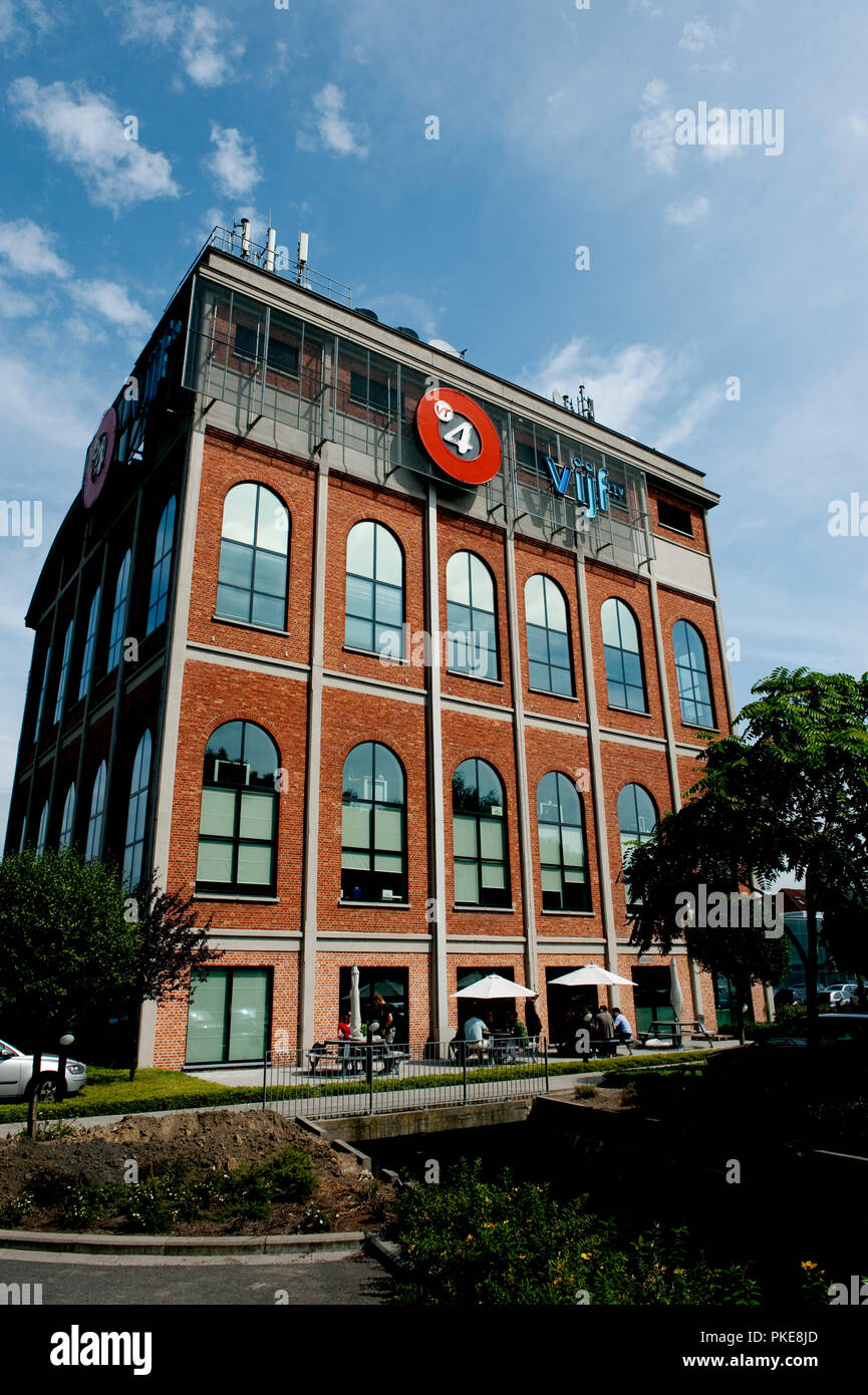 The SBS Belgium headquarters housing television channels VT4 & VijfTV ...