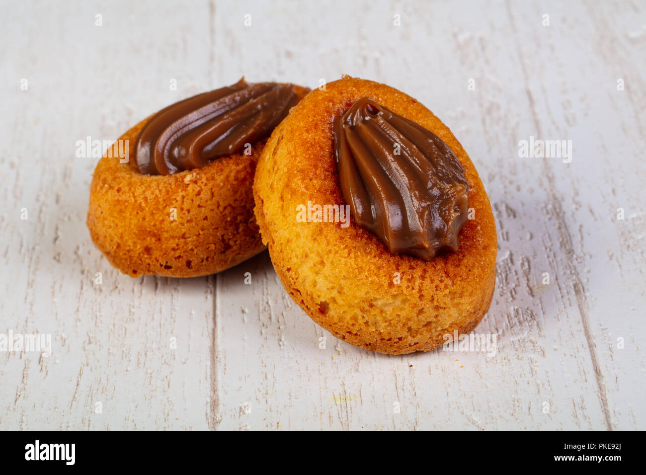 Sweet tastu bun with jam Stock Photo - Alamy