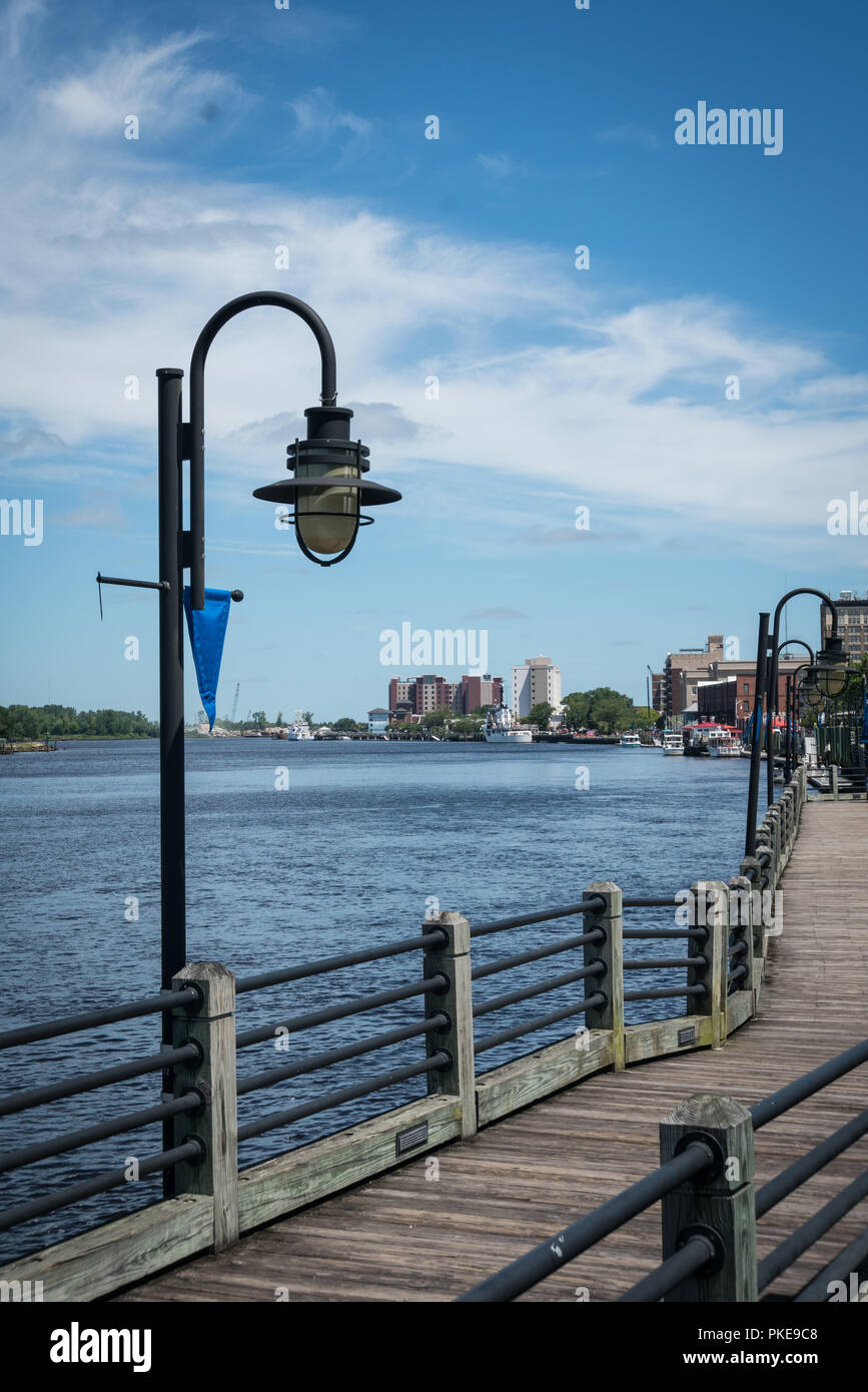Walkway along the river Stock Photo - Alamy