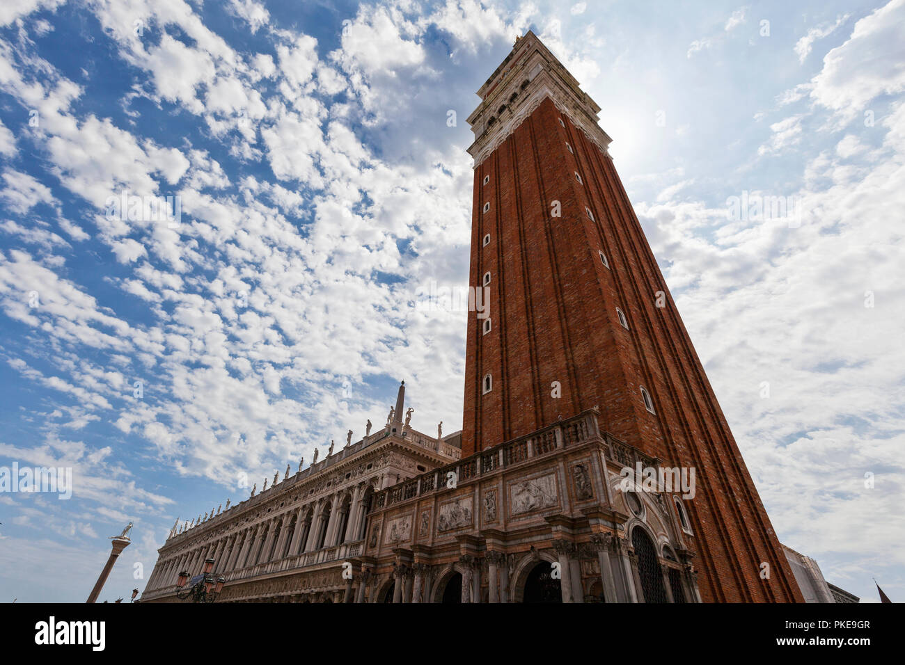 Campanile in St. Mark's Square; Venice, Italy Stock Photo - Alamy