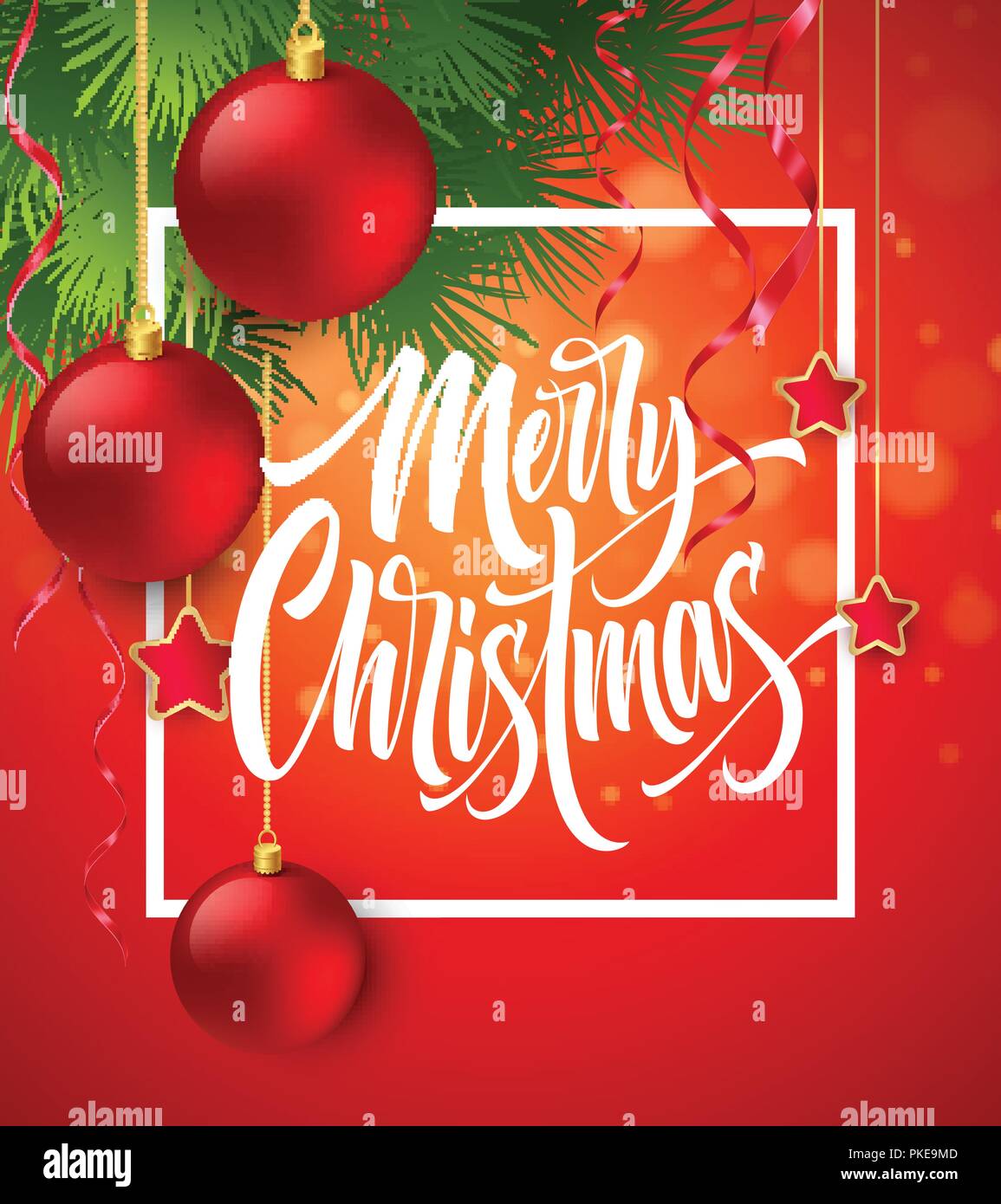 Green christmas tree drawn Stock Vector Images - Alamy