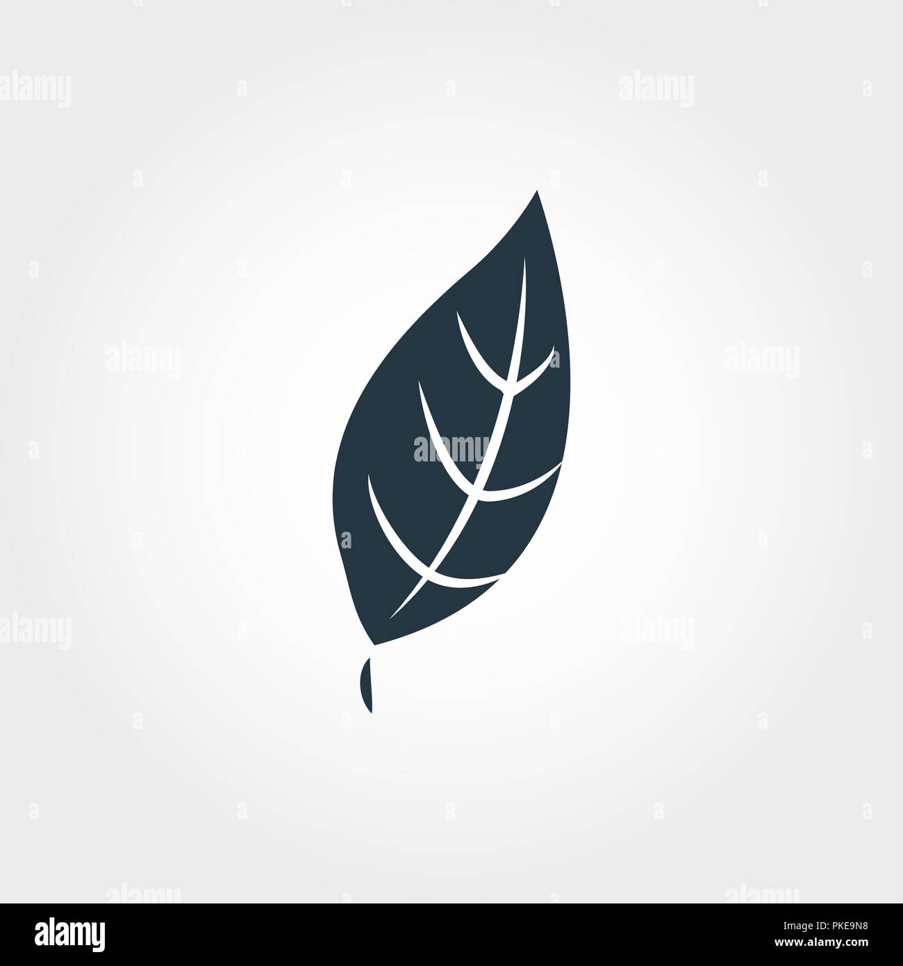 Leaf Icon Monochrome Style Design From Collection Ui Pixel Perfect
