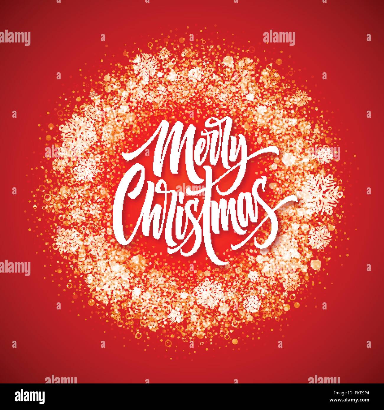 Christmas frame in art Stock Vector Images - Alamy