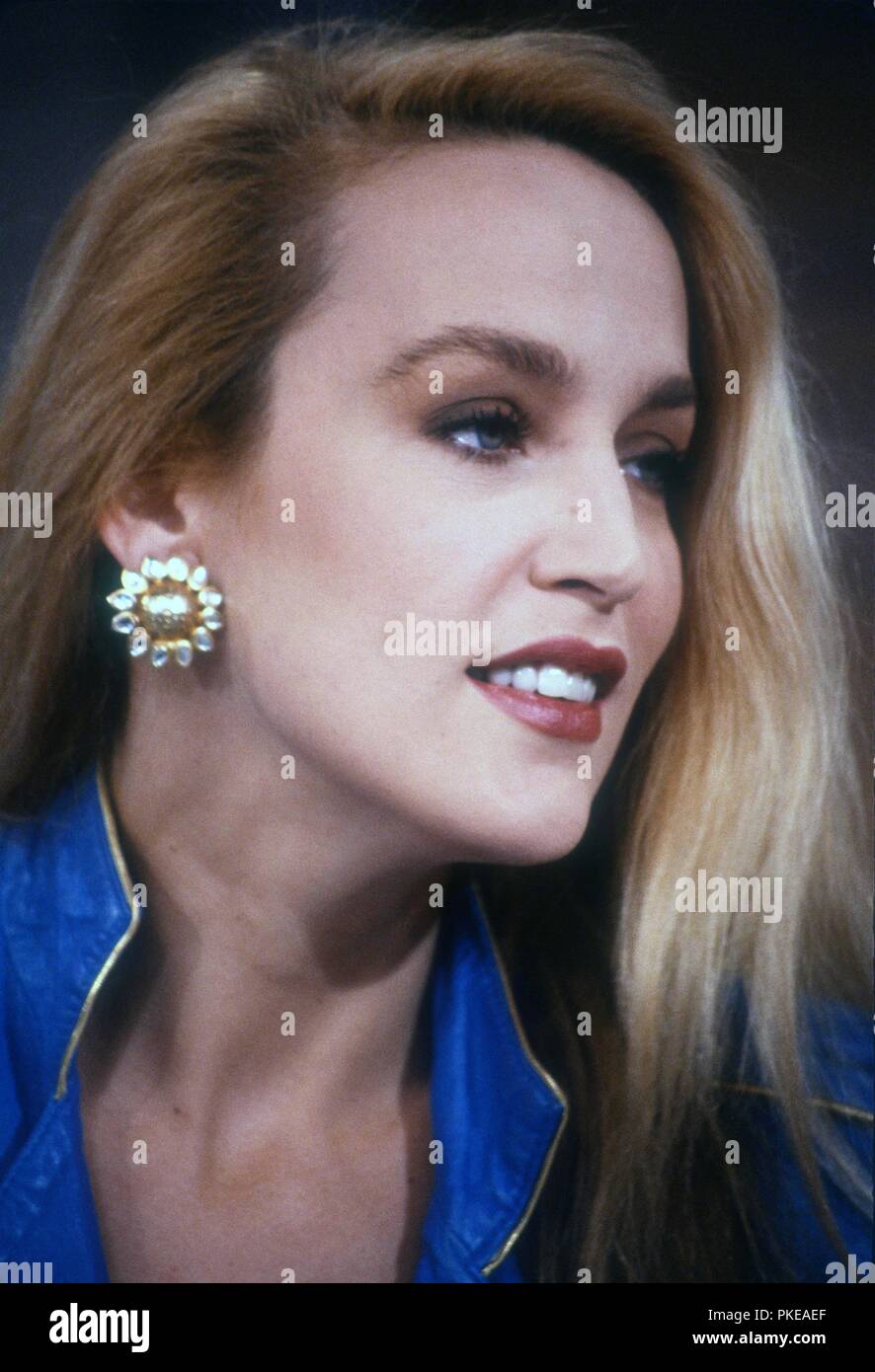 Jerry Hall 1989 Photo By Adam Scull/PHOTOlink.net Stock Photo - Alamy