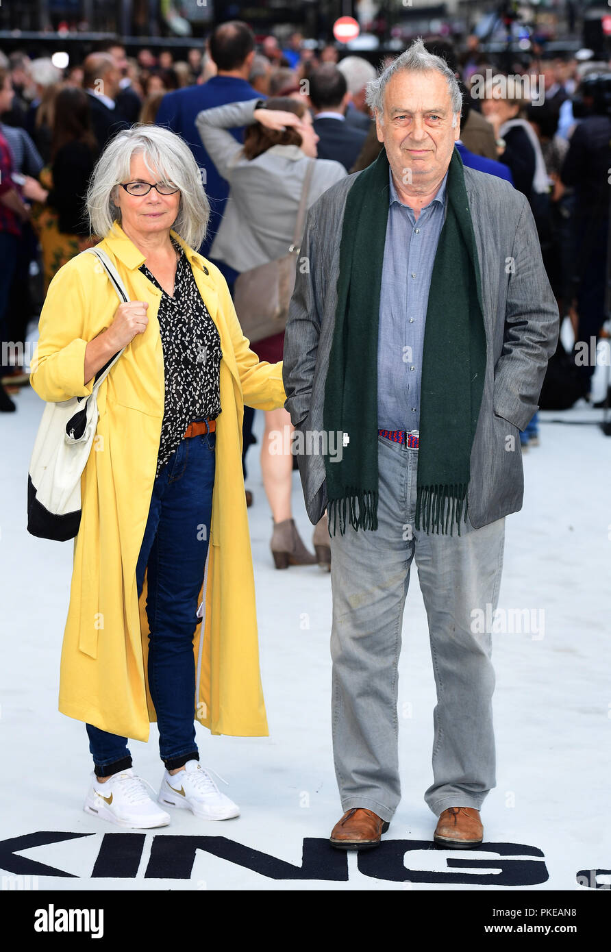 Stephen Frears and wife Anne Rothenstein arriving for the King of ...