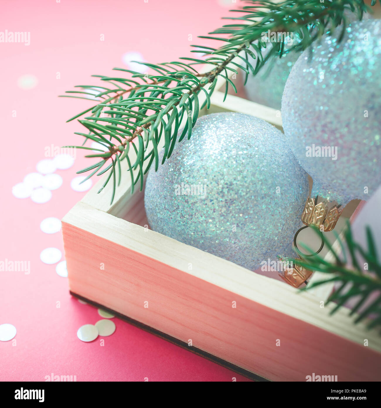 New Year Christmas Xmas holiday celebration composition pearl ...