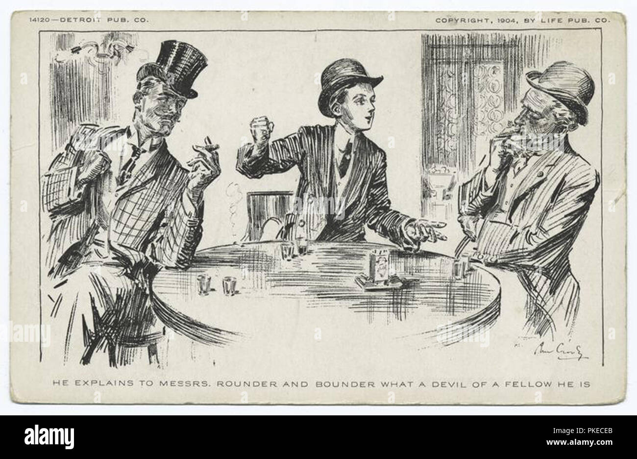 vintage historical cartoon Stock Photo - Alamy