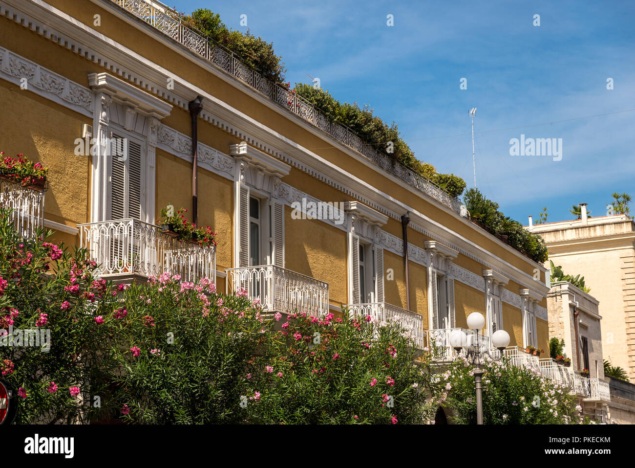 Classic style balcony in Italy Stock Photo - Alamy