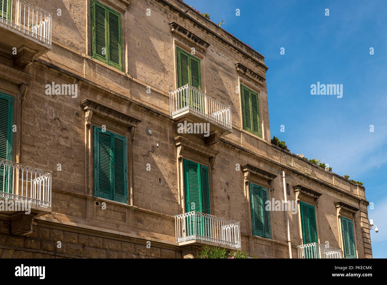 Classic style balcony in Italy Stock Photo - Alamy