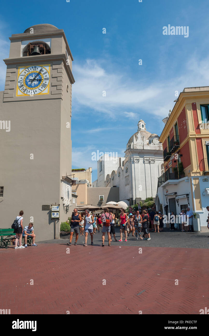 Piazza umberto capri town capri hi-res stock photography and images - Alamy