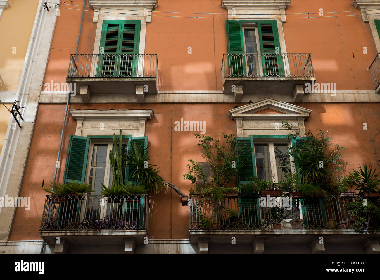 Classic style balcony in Italy Stock Photo - Alamy