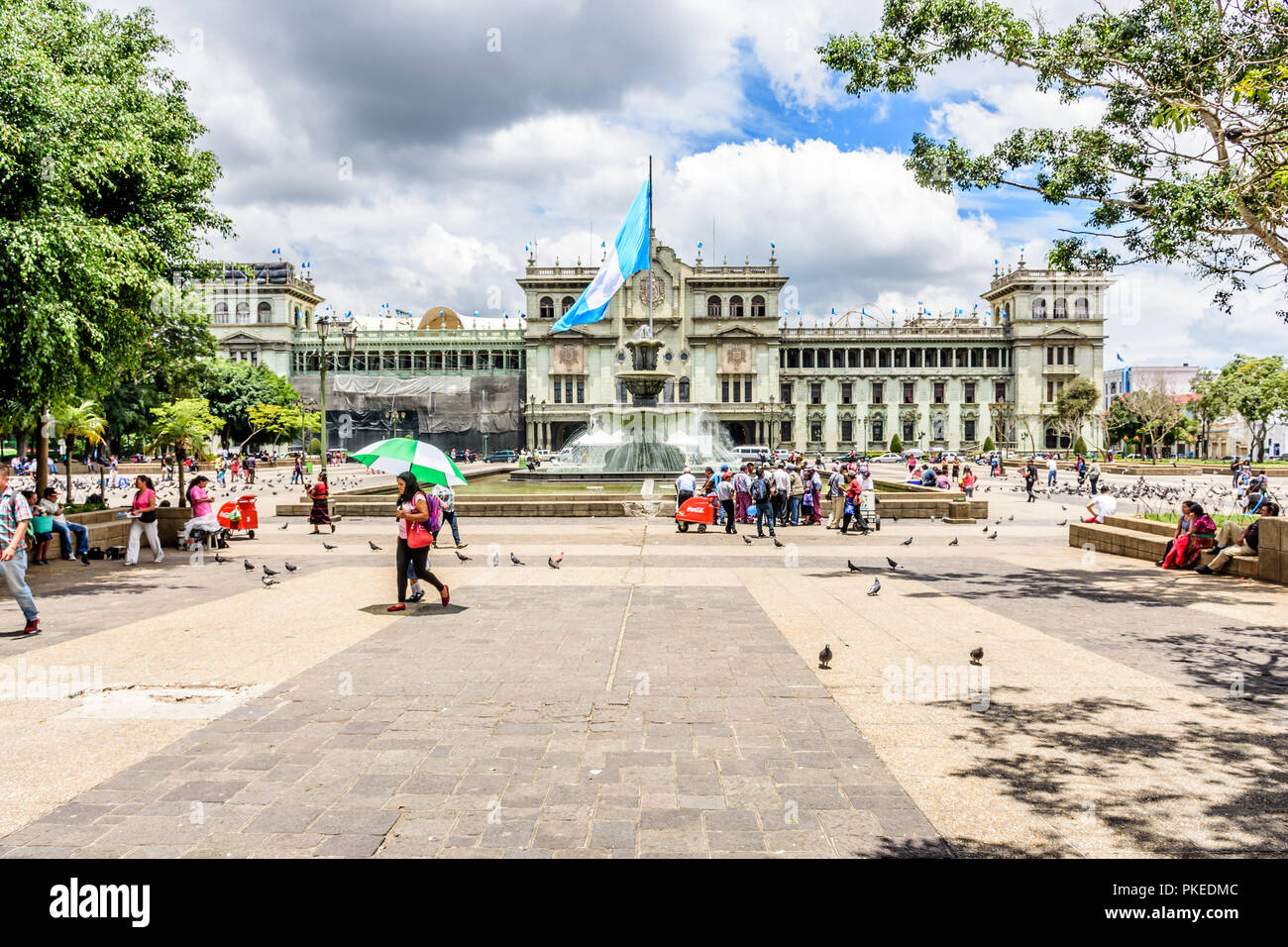 Guatemala City, Guatemala - September 5, 2018: Presidential palace ...