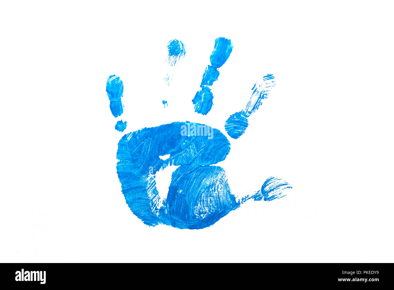 Blue fingerprint isolated on Cut Out Stock Images & Pictures - Alamy