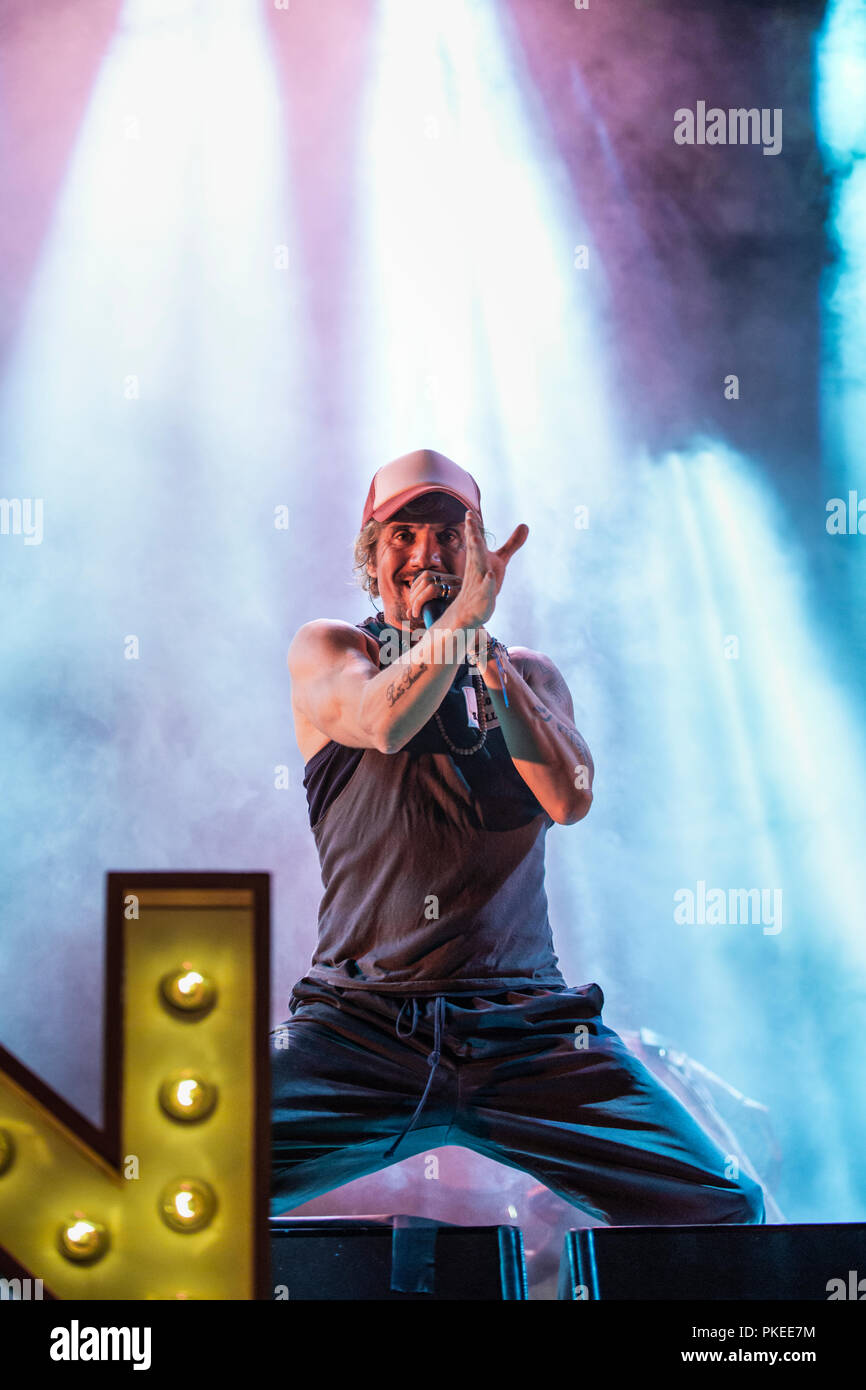 Barcelona, Spain. 11th September, 2018. Concert by Macaco in Arc de ...