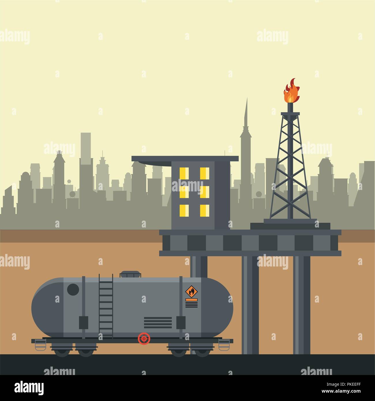 Petroleum industry concept Stock Vector Image & Art - Alamy