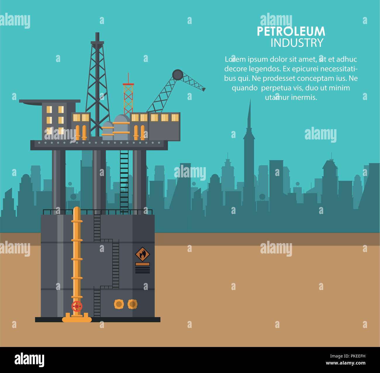 Petroleum industry poster Stock Vector Image & Art - Alamy