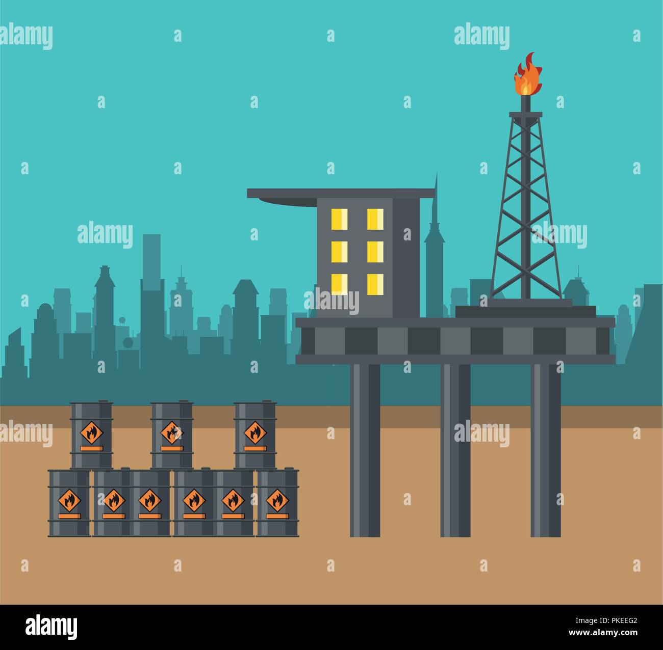 Petroleum industry concept Stock Vector Image & Art - Alamy