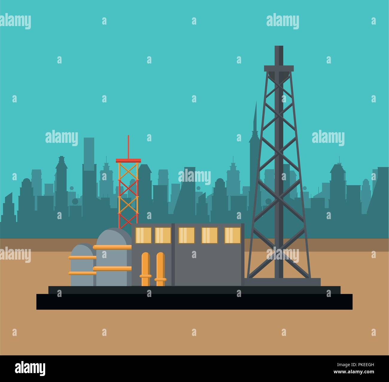 Petroleum industry concept Stock Vector Image & Art - Alamy